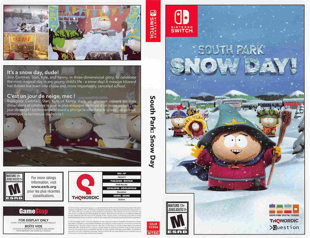 Nintendo Switch SOUTH PARK SNOW DAY store display box art – Hollywood ...